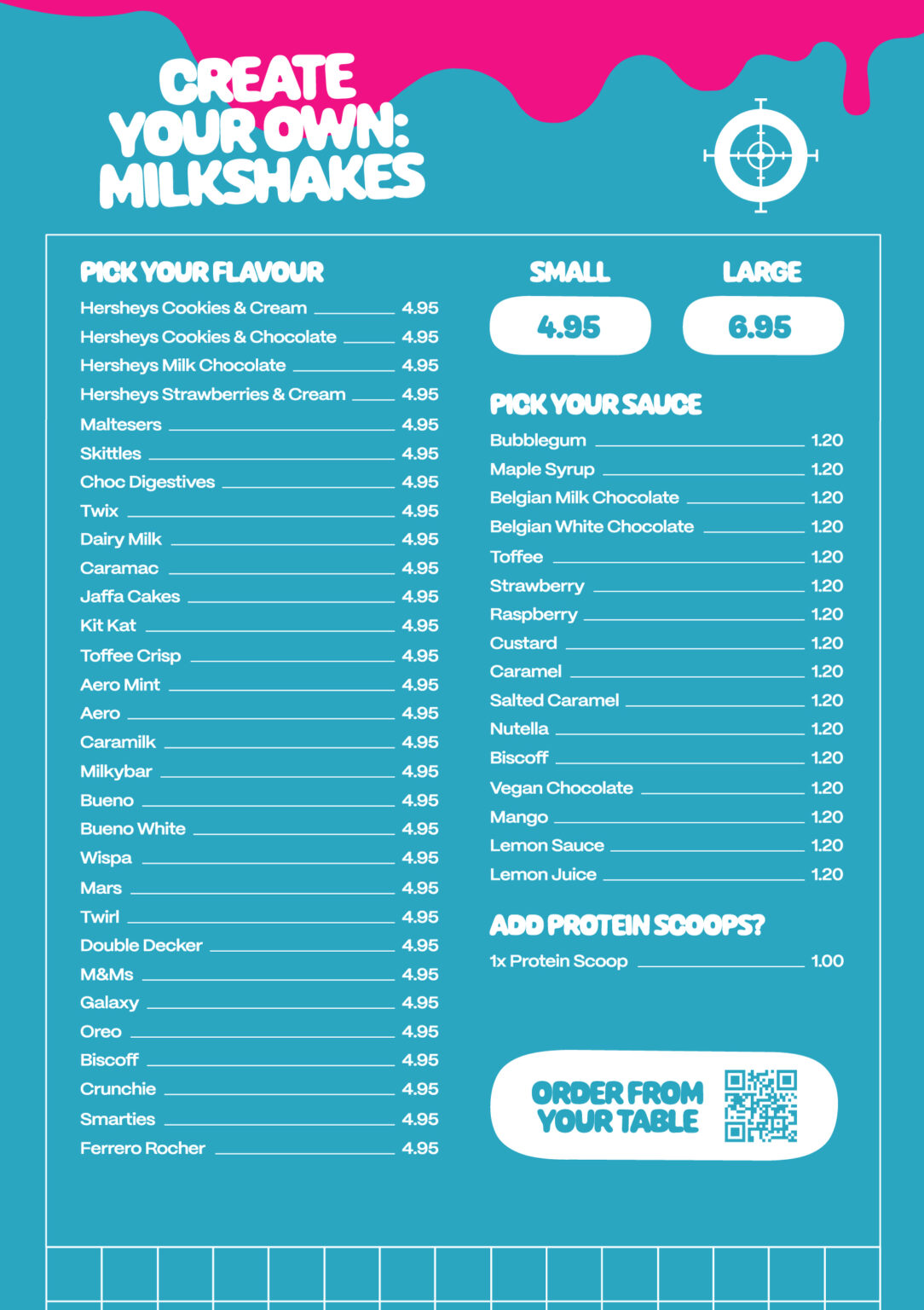 Our Menu - THE SWEET SPOT